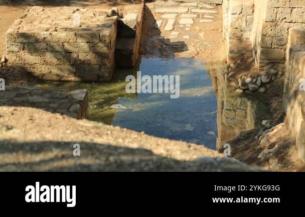 Historical place of baptism of Jesus Christ in Jordan. Al-Maghtas, is ...