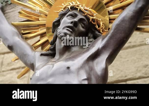 Crucifixion of Jesus of Nazareth. Crucifixion of Jesus Christ Stock Video Footage - Alamy