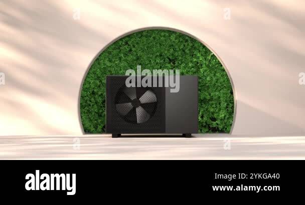 rotating fan of a heat pump energy as a heater and alternative energy ...