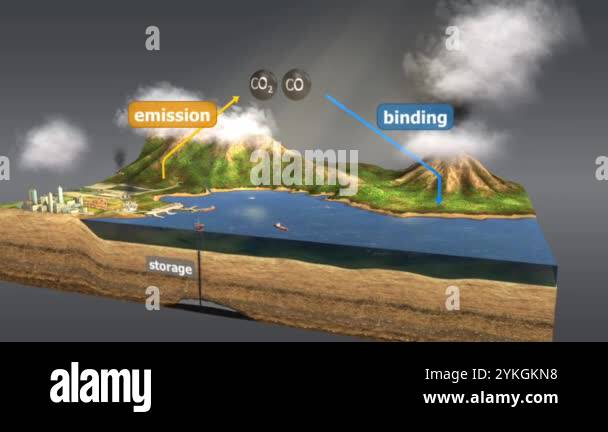 The carbon cycle is the process by which carbon is exchanged between ...