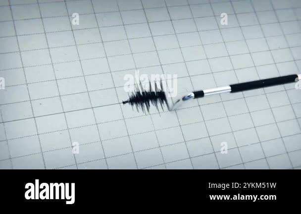 Seismograph Record of an Earthquake on old paper. Hd 3d animation video ...