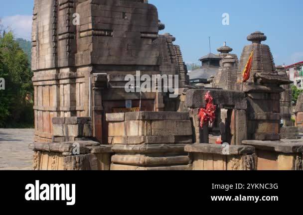 Ancient Sculpture in Baijnath temple complex Bageshwar Uttarakhand 4K ...