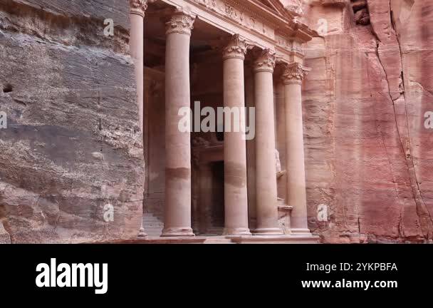Al Khazneh or Treasury - Nabatean rock-cut temple of Hellenistic period ...