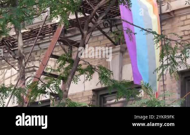 New York City building architecture, Manhattan USA. Urban residential ...