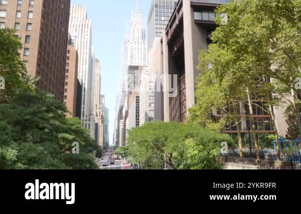 New York Manhattan Midtown architecture. Chrysler building, iconic high ...