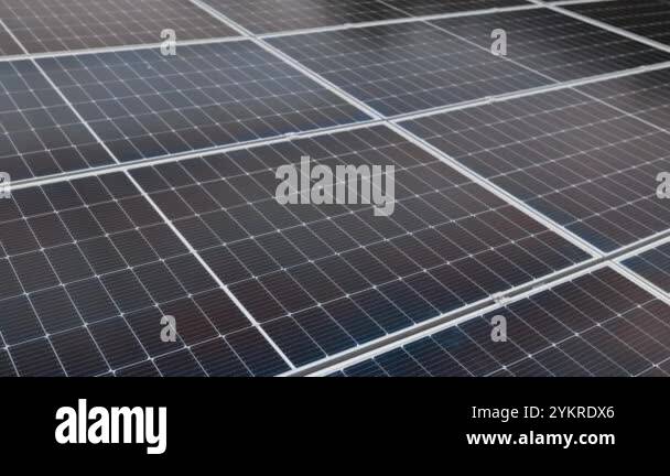 Photovoltaic solar panel extreme close up. Close-up of modern ...
