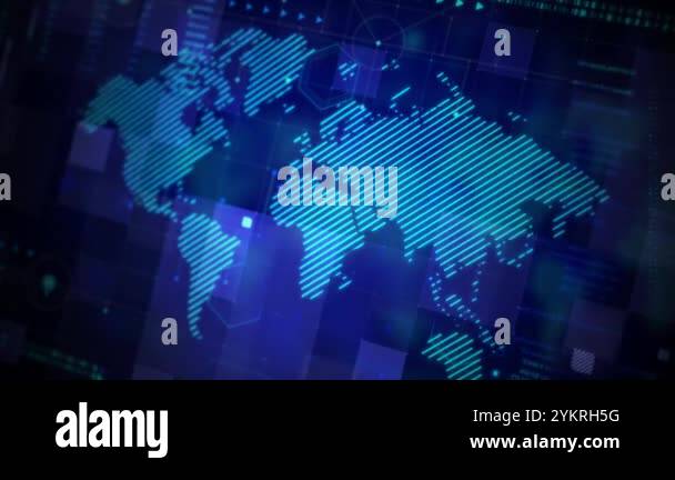 Universal Technology Line and frame Video overlay Futuristic HUD Head ...