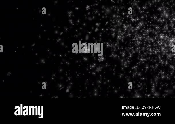 Snow animation video overlay template. Beautiful falling snow, the ...