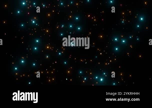 Shining abstract background. Red, blue glowing particles. light effect ...