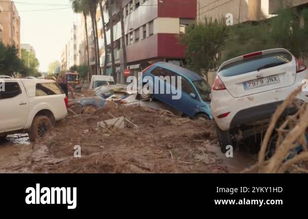 Video shows the aftermath of the flood. Captured are damaged homes ...