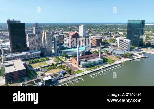 Arc Shot: Experience the vibrancy of downtown Toledo with an aerial ...