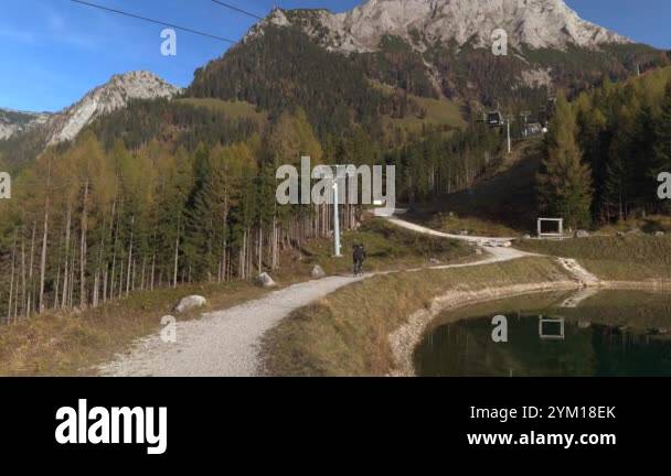 Speichersee am Jenner beim Konigssee in Deutschland, Bayern. Jennerbahn ...