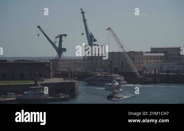 Port de Brest. Brest, a port city in France on the Atlantic coast ...