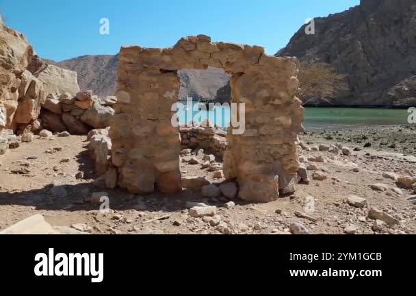 Sultanate of Oman, Musandam, Gulf of Oman, ancient Village of Haffa ...
