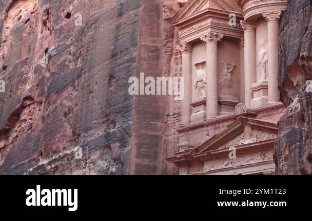 Jordanian jordan famous for its rock cut architecture Stock Videos ...