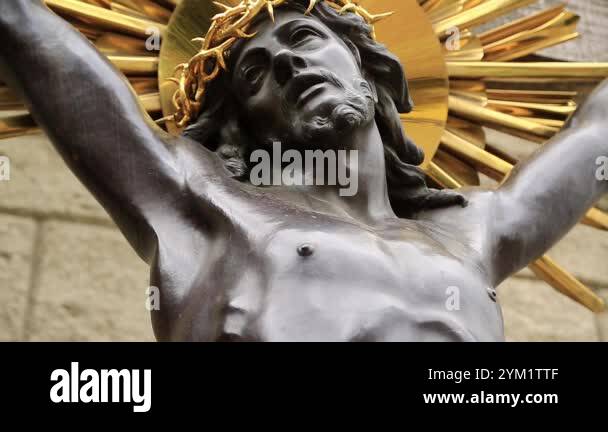 Crucifixion of Jesus Christ. Crucifixion of Jesus of Nazareth Stock Video Footage - Alamy