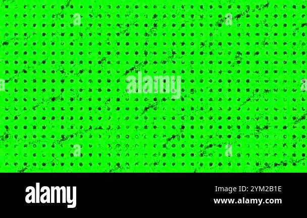 green screen (chroma key) halftone retro textured abstract background, seamless loop animation ...