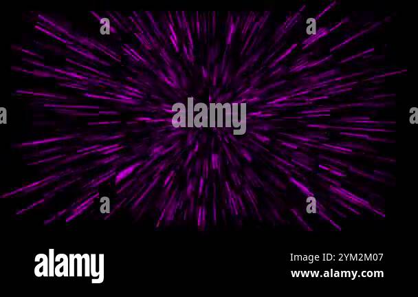 4K Digital cyberspace with Neon Lights and Digital data network ...