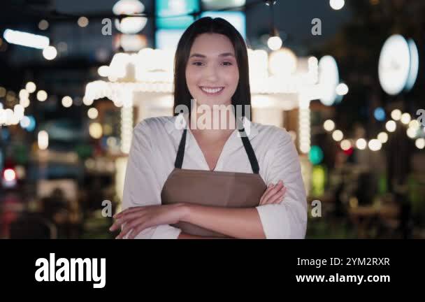 Waitress standing in a cafe Stock Videos & Footage - HD and 4K Video ...
