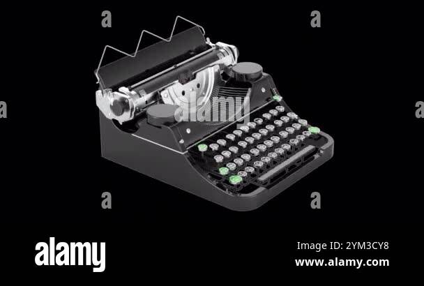 Mechanical Typewriter. Old-Fashioned Traditional Portable Manual ...