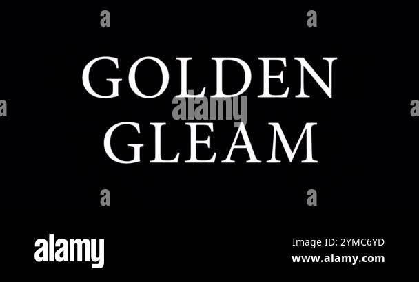 Golden Gleam golden shining metallic 3d text animation in 4K. Luxury ...