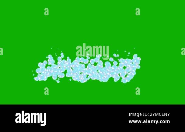 Rising blue bubbles motion graphics with green screen background Stock ...