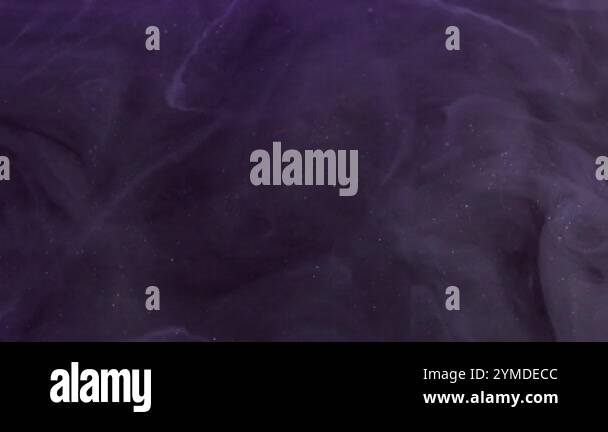 Sparkling haze. Paint splash water. Defocused purple blue color ...