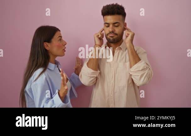 Frustrated woman distracted man Stock Videos & Footage - HD and 4K ...