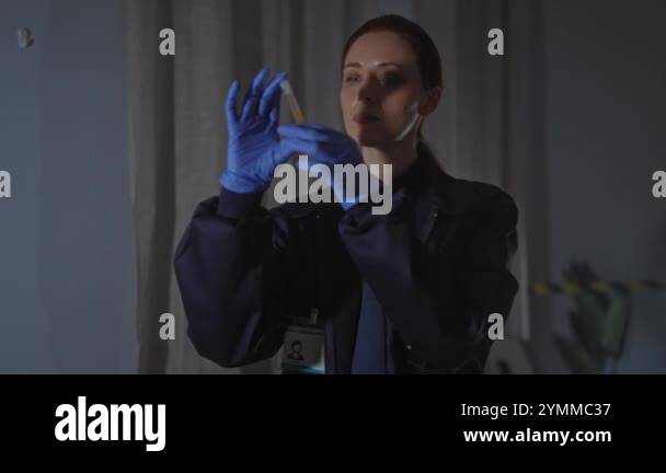 Female crime scene investigator at work Stock Videos & Footage - HD and ...