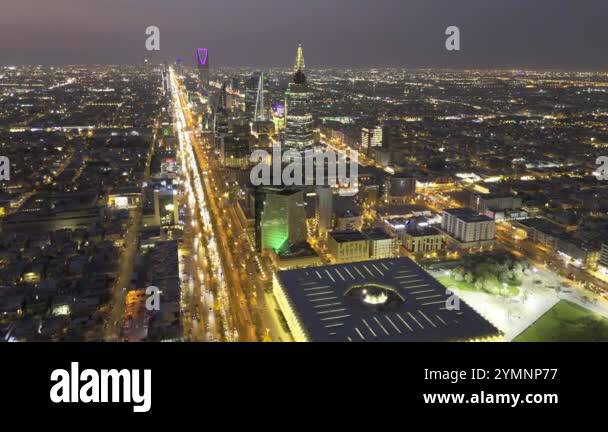 The video features mesmerizing evening drone footage of the King Fahad ...