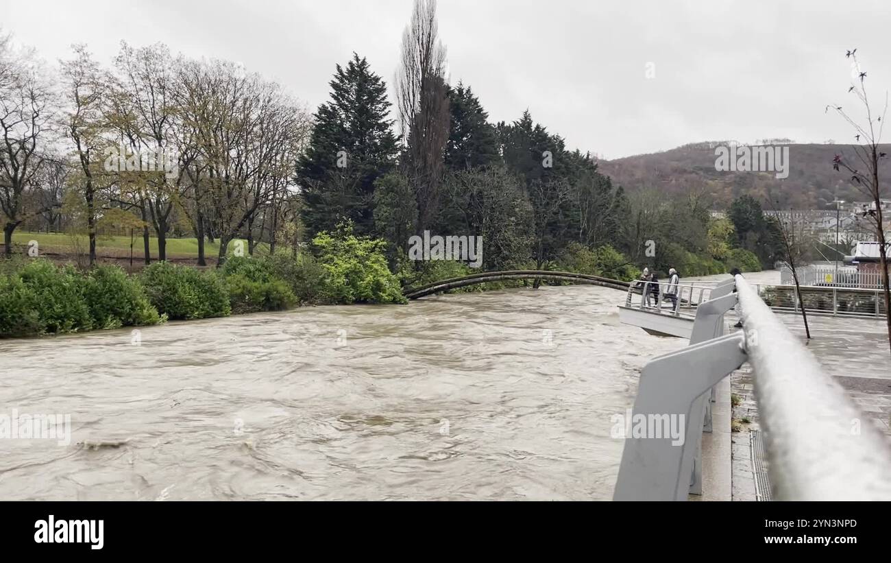 Storm bert uk flooding Stock Videos & Footage - HD and 4K Video Clips ...