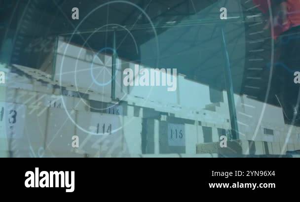 Athlete with prosthetic leg running over blocks, target tracking ...