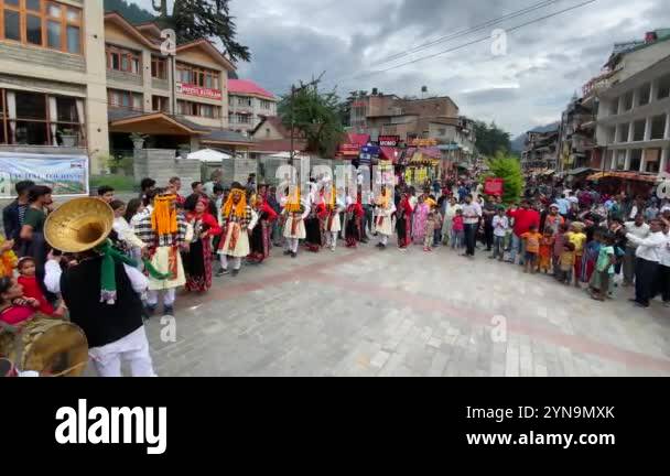 Manali, Himachal Pradesh, India, 2 july 2022. People of kullu and ...