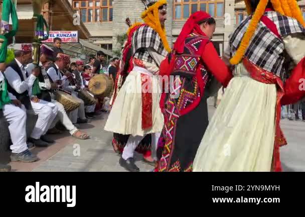 Manali, Himachal Pradesh, India, 2 july 2022. People of kullu and ...