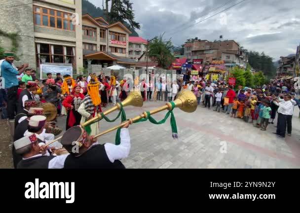 Manali, Himachal Pradesh, India, 2 july 2022. People of kullu and ...