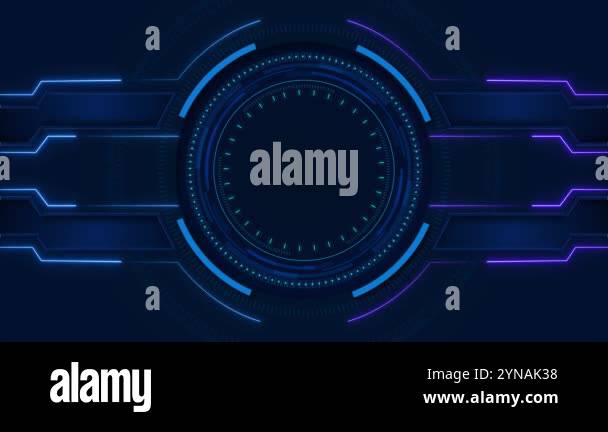 Futuristic Circuit board lines, futuristic technology concept. artificial intelligence, data ...