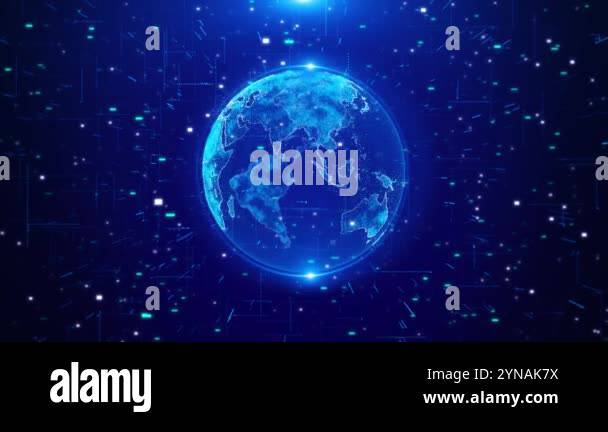 4K Global network connections technology innovation science Social ...