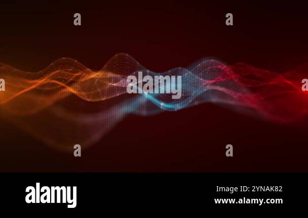 Futuristic data stream in deep space Binary data wave Internet of things IoT network evolution ...