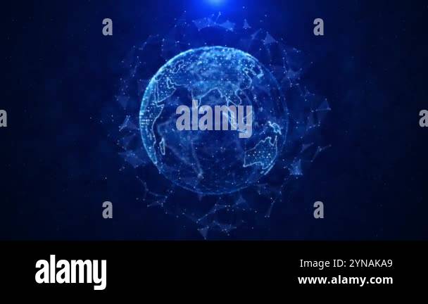 4K Global network connections technology innovation science Social ...