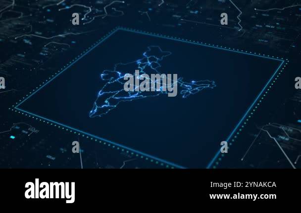 India map concept horizontal Stock Videos & Footage - HD and 4K Video ...