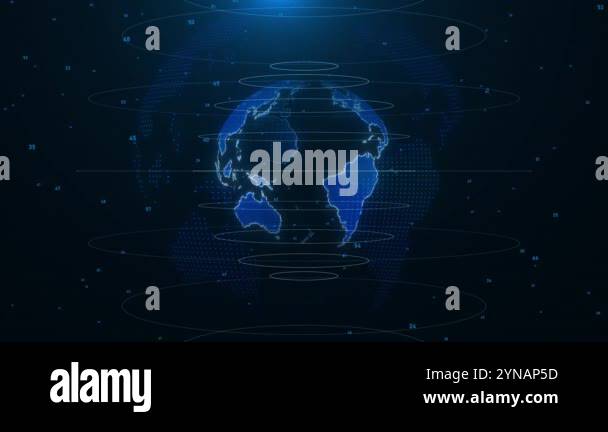 Dots Makes Global World Map Global Wireframe Polygonal Lines Global