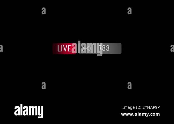 Live count social media Meter Influencer Like background animation ...