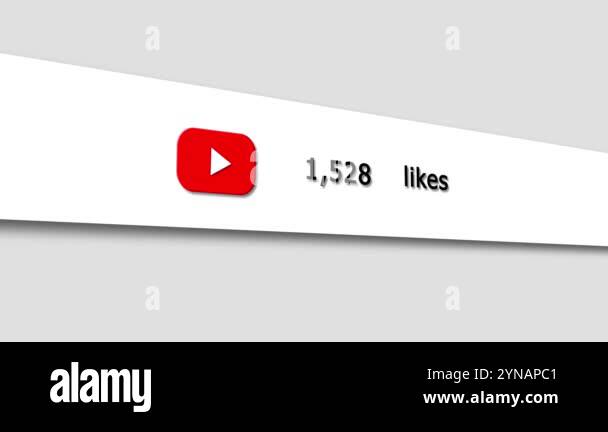Video Streaming Social Media site Views counter animation, progress bar ...