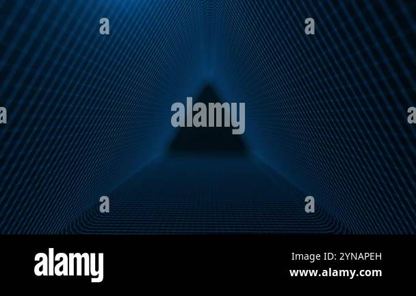 Digital cyberspace particles Grid perspective data network connections big data flow data ...