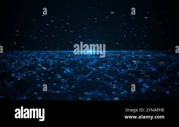 Modern computer technology concept deep learning data mining machine learning ai and artificial ...