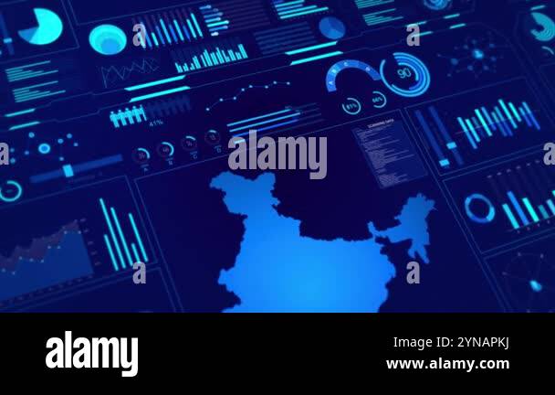 Futuristic graphs and charts, Financial Business Charts, Graphs ...