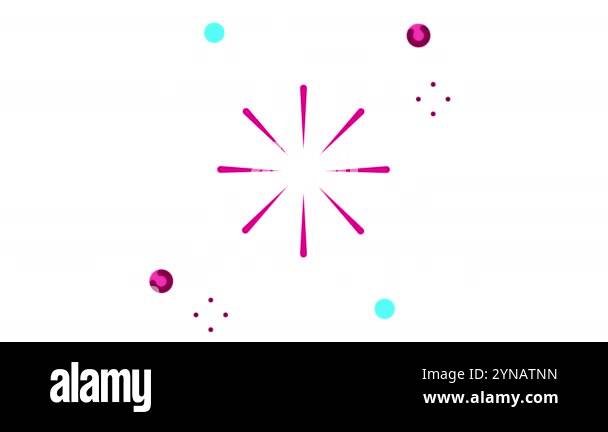Firework animated icon. Seamless looping video with alpha channel on ...