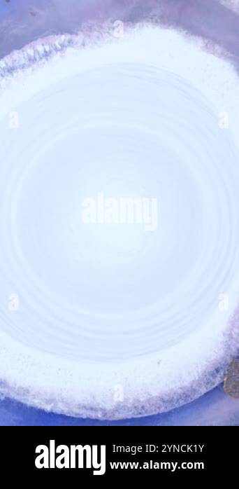 Watch as vibrant alcohol inks blend on canvas to create a beautiful ...