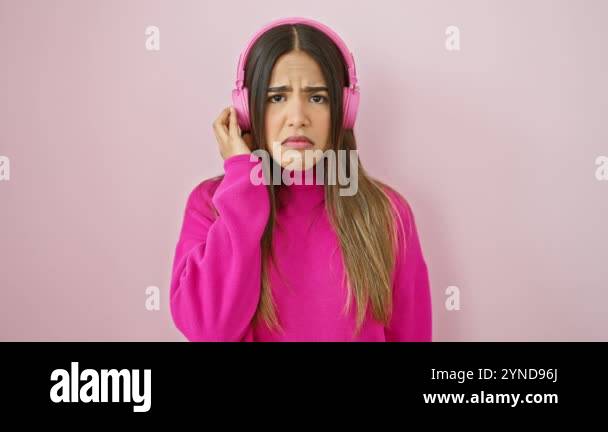 Beautiful young latin woman, distressed and angry, crying over her ...