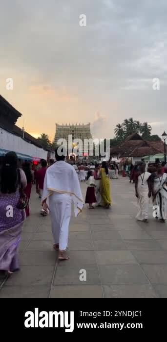 Ancient architecture of hindu god Vishnu temple called sree ...